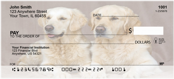 Golden Retriever Personal Checks