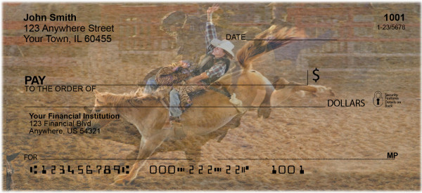 Rodeo Excitement Personal Checks