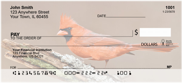 Cardinals With Character Personal Checks