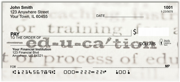 School Teachers Personal Checks