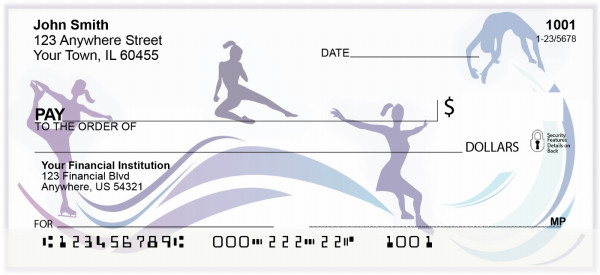 Womens Sports Silhouettes Personal Checks