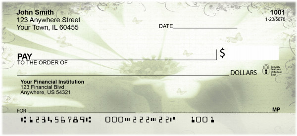 Watercolor Daisies Personal Checks