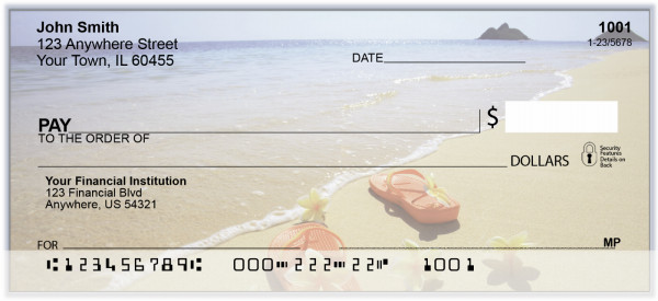Day At The Beach Personal Checks