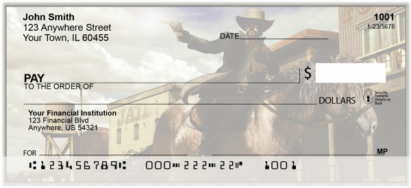 Old Western Towns Personal Checks