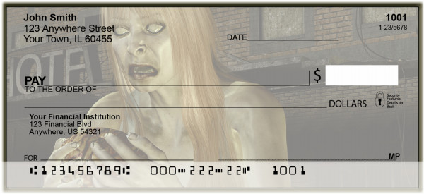 Dead Zombies Walking Personal Checks | Bank Checks Now