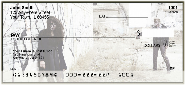 Dead Zombies Walking Personal Checks | Bank Checks Now