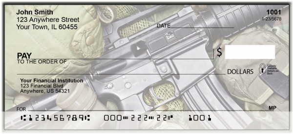 Military Combat Gear Personal Checks | Bank Checks Now