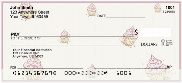 Whimsical Cupcakes Personal Checks