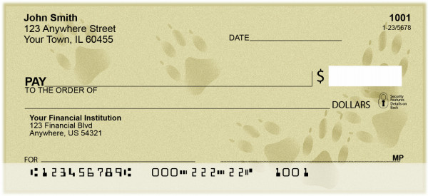 Paw Prints Personal Checks