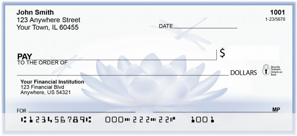 Dragonfly Tranquility Personal Checks