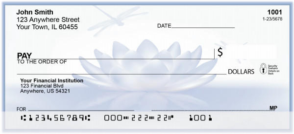 Dragonfly Tranquility Personal Checks